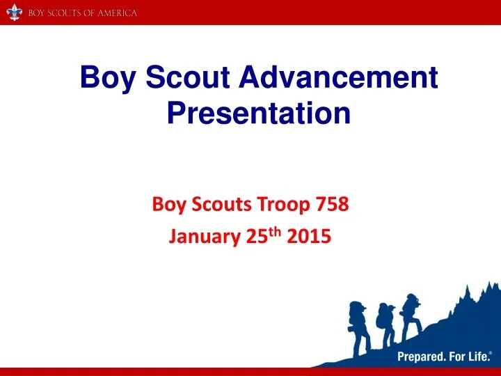 PPT - Boy Scout Advancement Presentation PowerPoint Presentation, free download - ID:9338114