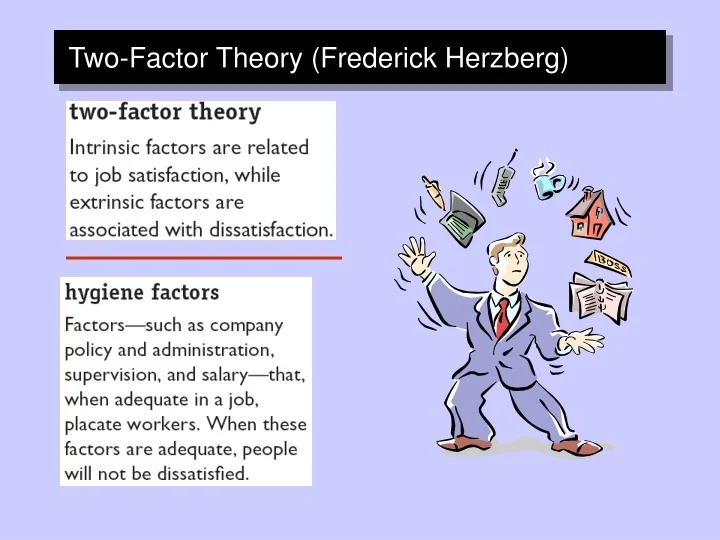 PPT - Two-Factor Theory (Frederick Herzberg) PowerPoint Presentation ...