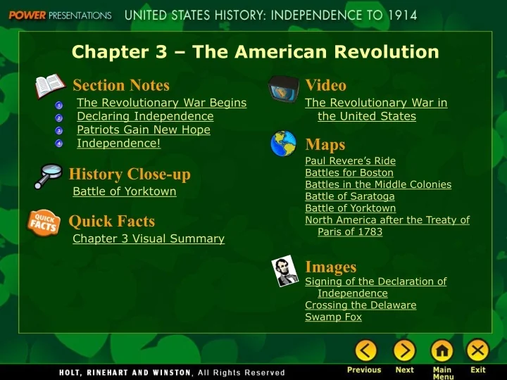 PPT - Chapter 3 – The American Revolution PowerPoint Presentation, free ...