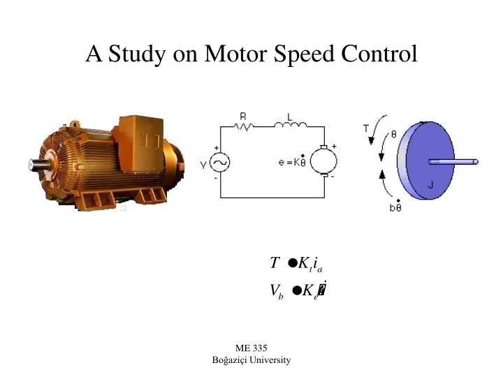 PPT - A Study on Motor Speed Control PowerPoint Presentation, free ...