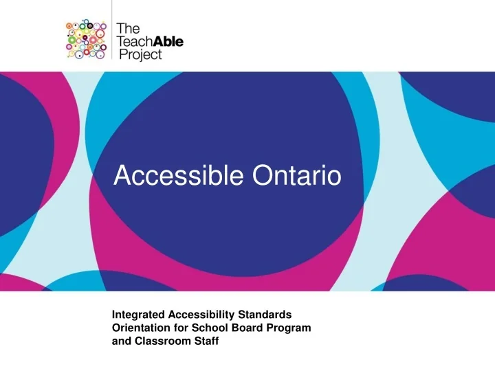 PPT - Accessible Ontario PowerPoint Presentation, free download - ID ...