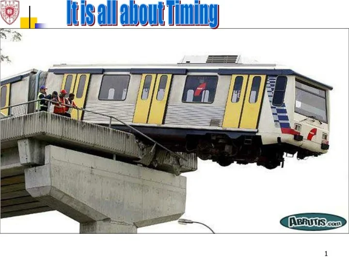 PPT - It is all about Timing PowerPoint Presentation, free download ...