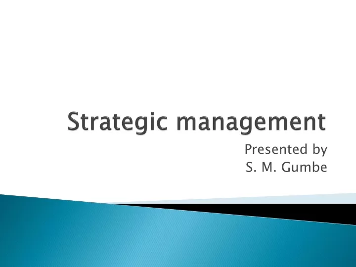 Ppt Strategic Management Powerpoint Presentation Free Download Id