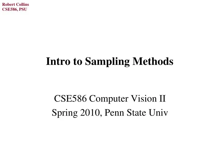 PPT - Intro to Sampling Methods PowerPoint Presentation, free download ...