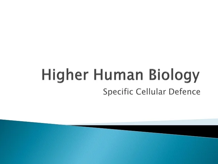 PPT - Higher Human Biology PowerPoint Presentation, free download - ID ...