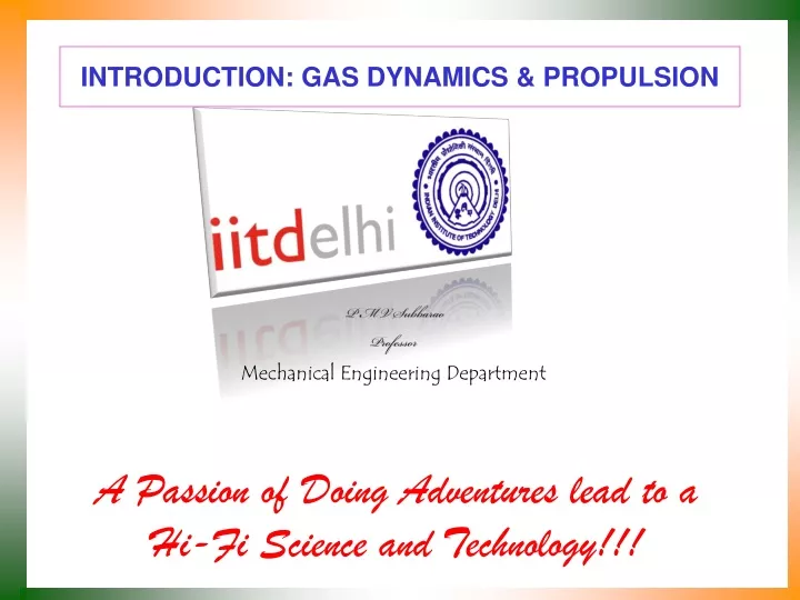 Ppt Introduction Gas Dynamics And Propulsion Powerpoint Presentation Id 9342092