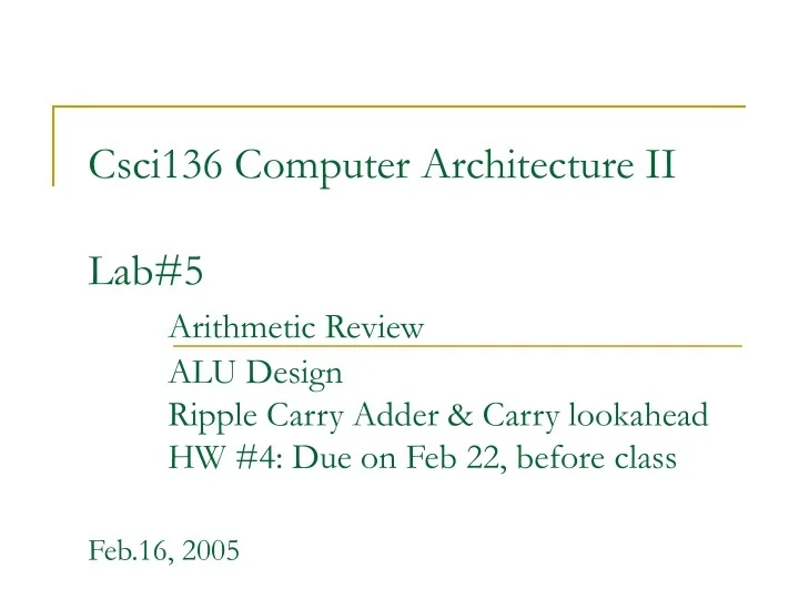 PPT - Signed and Unsigned Numbers PowerPoint Presentation, free download - ID:9342447