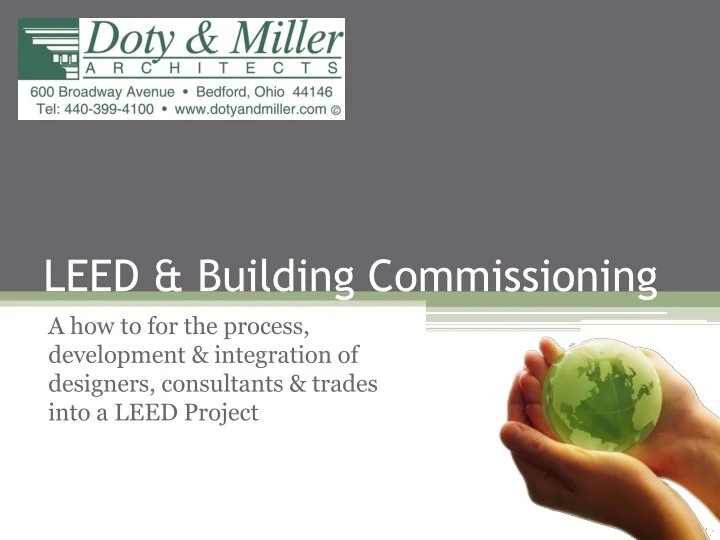 PPT - LEED & Building Commissioning PowerPoint Presentation, free ...