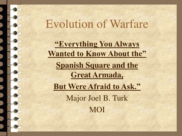 PPT - Evolution of Warfare PowerPoint Presentation, free download - ID ...