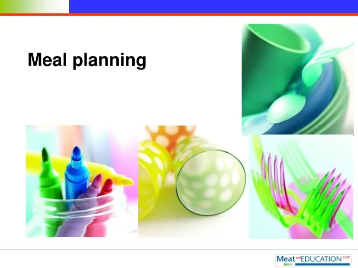 PPT - Meal planning PowerPoint Presentation, free download - ID:9344244
