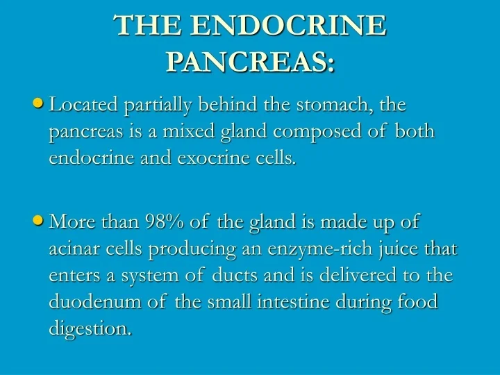 PPT - THE ENDOCRINE PANCREAS: PowerPoint Presentation, free download ...