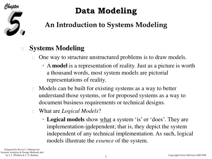 PPT - An Introduction to Systems Modeling PowerPoint Presentation, free ...
