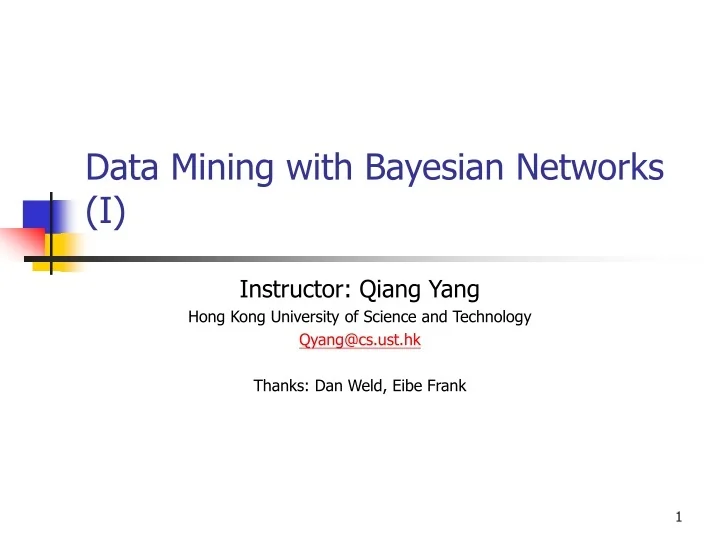 Ppt Data Mining With Bayesian Networks I Powerpoint Presentation 5279