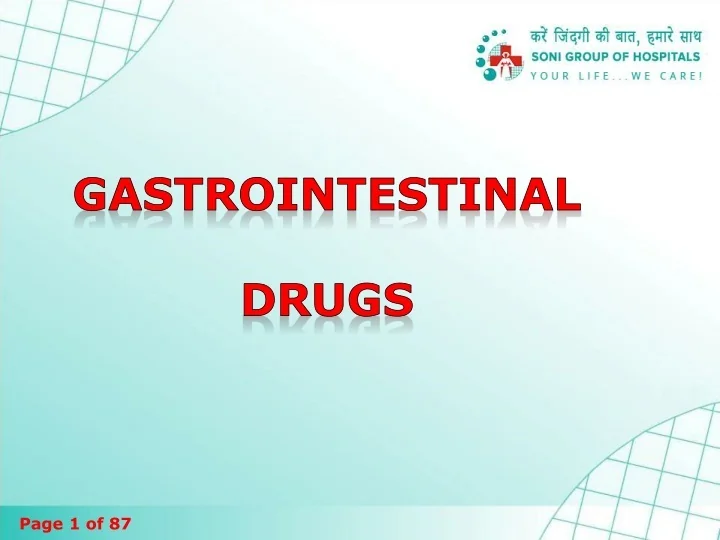 PPT - Gastrointestinal Drugs PowerPoint Presentation, free download ...