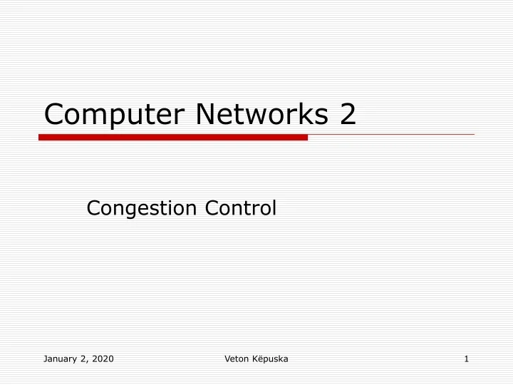PPT - Computer Networks 2 PowerPoint Presentation, free download - ID ...