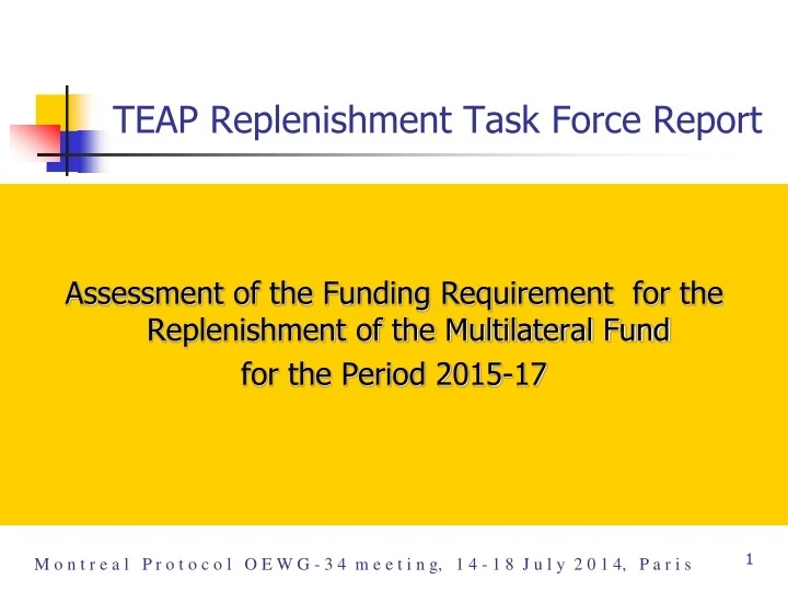 PPT - TEAP Replenishment Task Force Report PowerPoint Presentation ...