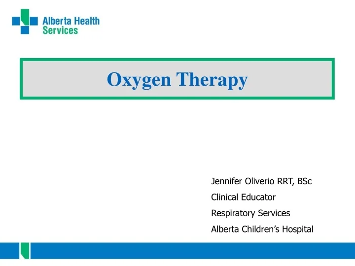 PPT - Oxygen Therapy PowerPoint Presentation, free download - ID:9355033