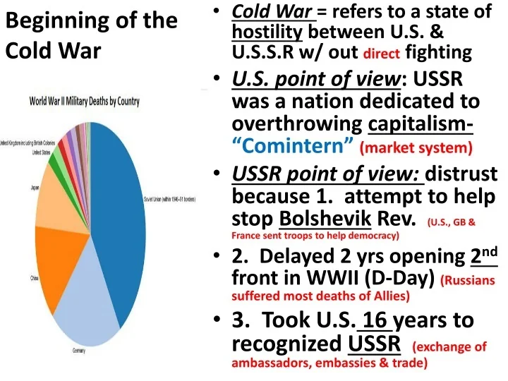 PPT - Beginning of the Cold War PowerPoint Presentation, free download ...