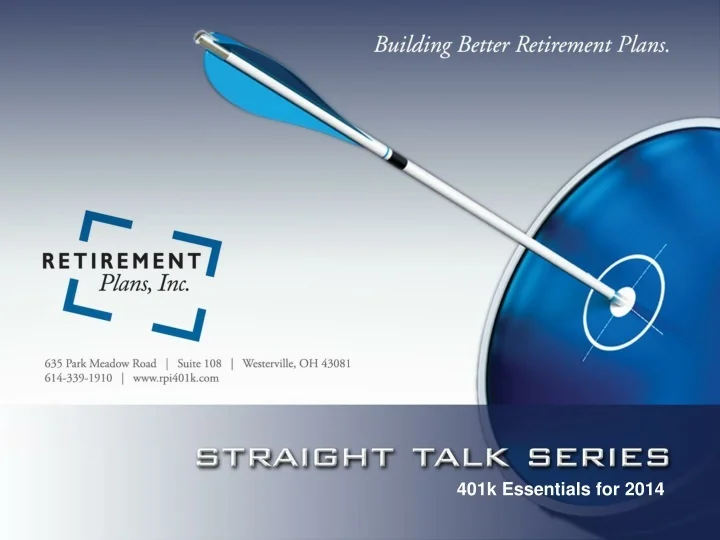 PPT - 401k Essentials for 2014 PowerPoint Presentation, free download ...