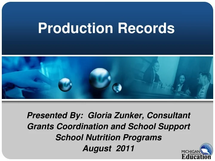 PPT - Production Records PowerPoint Presentation, free download - ID ...