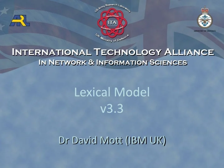 PPT - Lexical Model v3.3 PowerPoint Presentation, free download - ID ...