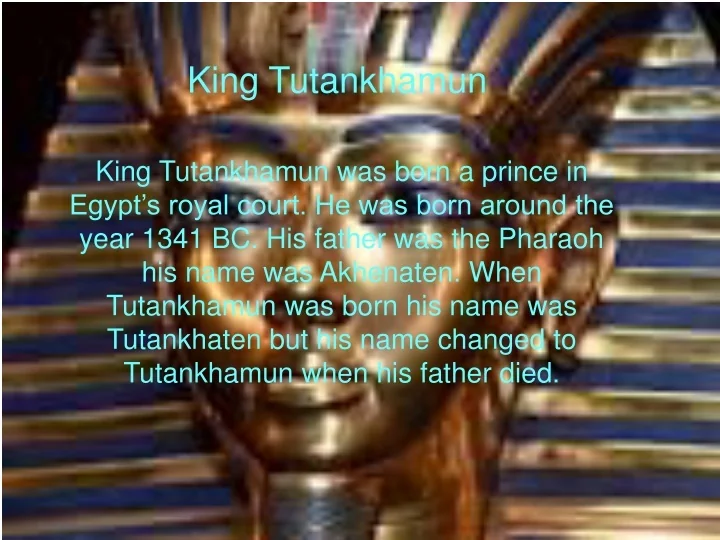 PPT - King Tutankhamun PowerPoint Presentation, free download - ID:9359219