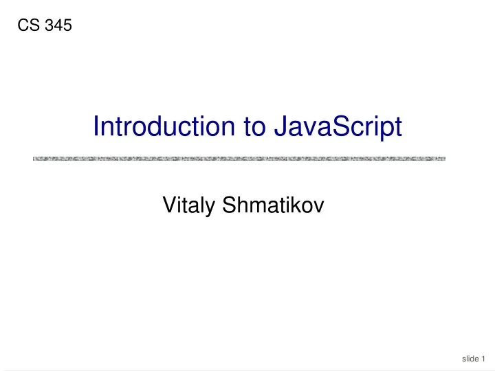 PPT - Introduction to JavaScript PowerPoint Presentation, free download ...