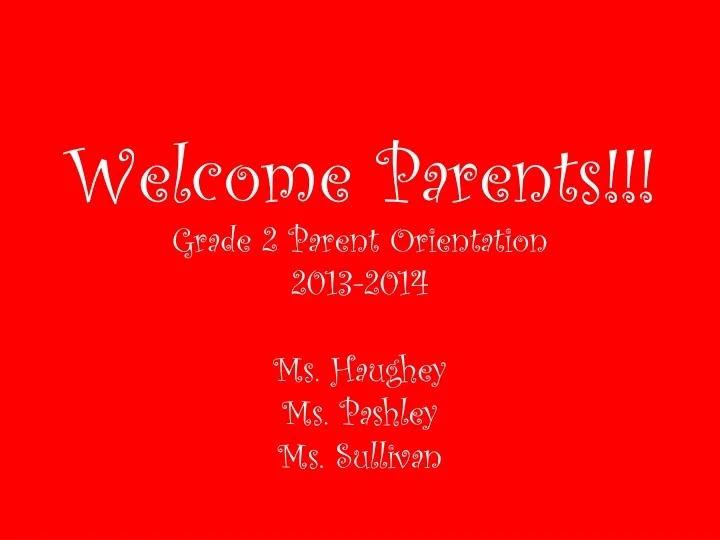 PPT - Welcome Parents!!! PowerPoint Presentation, free download - ID ...