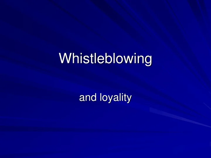 PPT - Whistleblowing PowerPoint Presentation, free download - ID:9364168