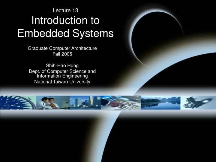 PPT - Lecture 13 Introduction to Embedded Systems PowerPoint ...