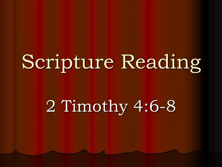 PPT - Scripture Reading PowerPoint Presentation, free download - ID:9370499
