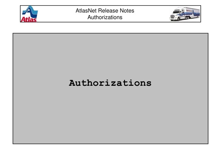 PPT - Authorizations PowerPoint Presentation, free download - ID:9370990