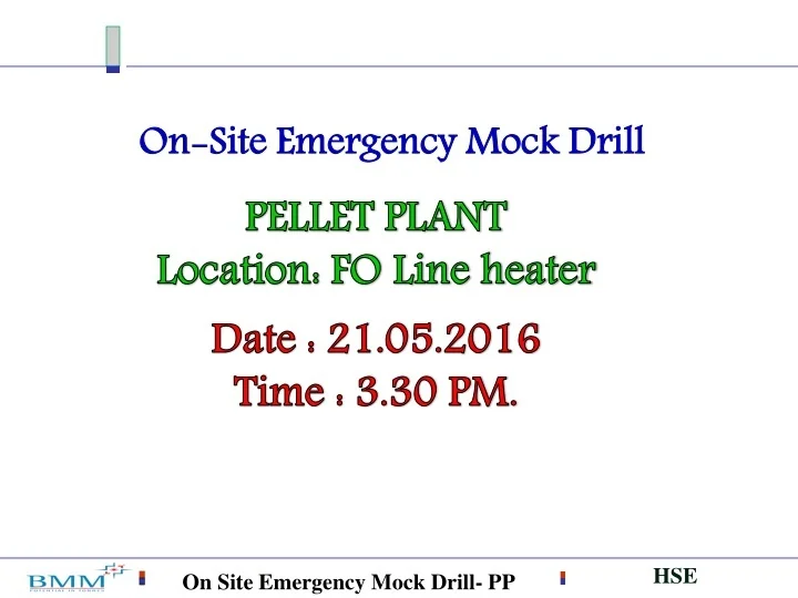 PPT - On-Site Emergency Mock Drill PowerPoint Presentation, free ...