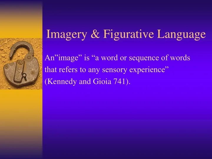 PPT - Imagery & Figurative Language PowerPoint Presentation, free ...
