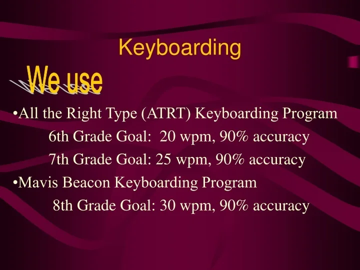 PPT - Keyboarding PowerPoint Presentation, free download - ID:9378678