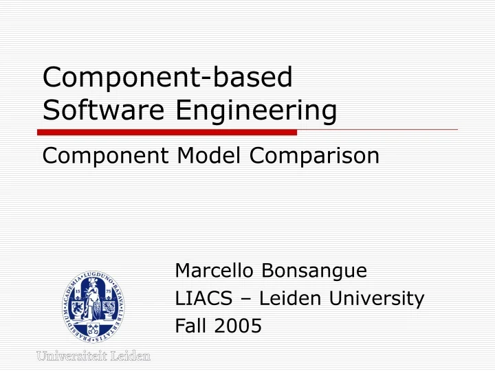PPT - Component-based Software Engineering PowerPoint Presentation, free download - ID:9378716