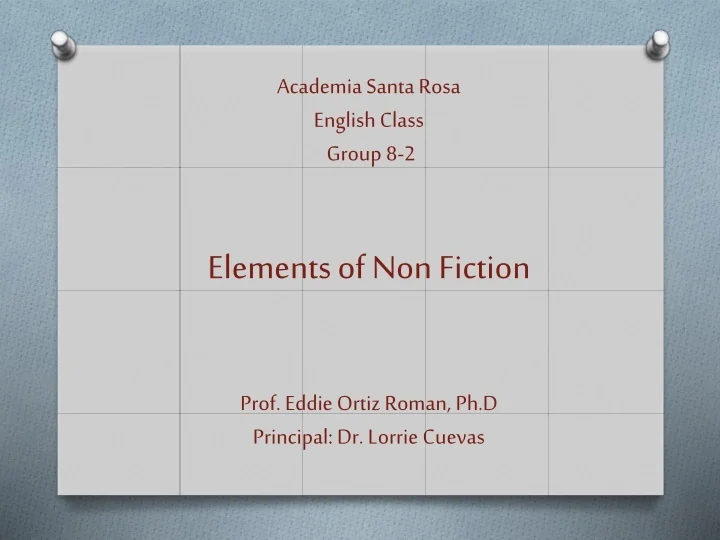 PPT - Non-Fiction PowerPoint Presentation, free download - ID:9380626