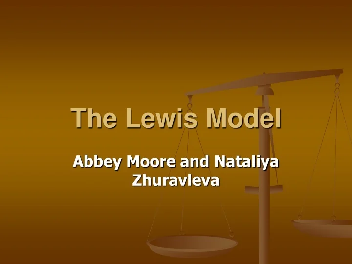 PPT - The Lewis Model PowerPoint Presentation, free download - ID:9381358
