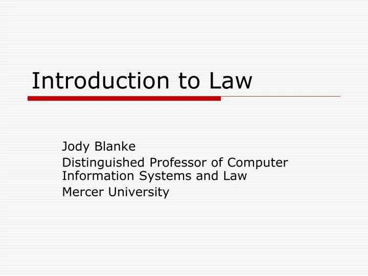 PPT - Introduction to Law PowerPoint Presentation, free download - ID ...