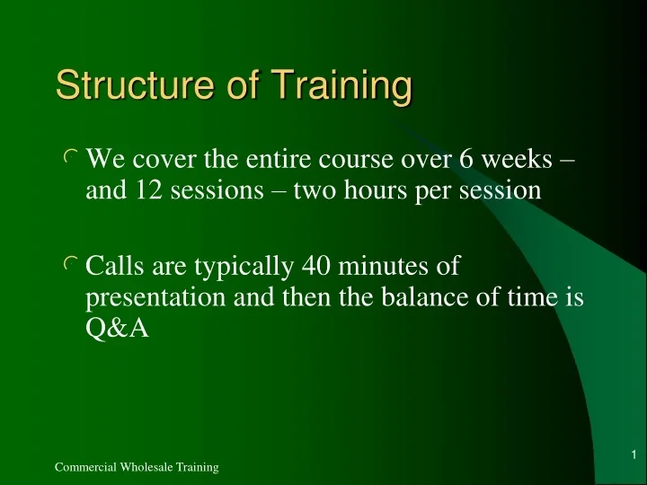 PPT - Structure of Training PowerPoint Presentation, free download - ID ...