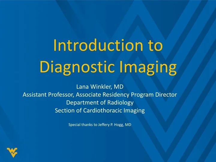 PPT - Introduction to Diagnostic Imaging PowerPoint Presentation, free ...