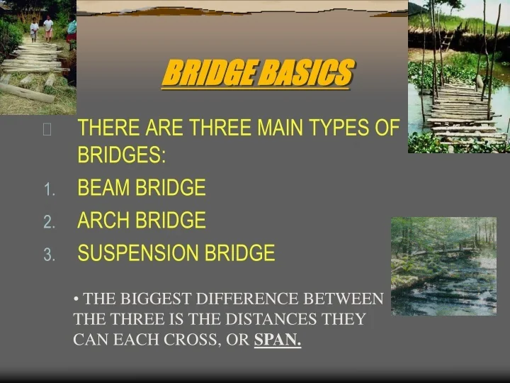 PPT - BRIDGE BASICS PowerPoint Presentation, free download - ID:9385563