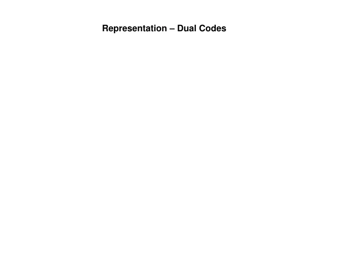 PPT - Representation – Dual Codes PowerPoint Presentation, free ...