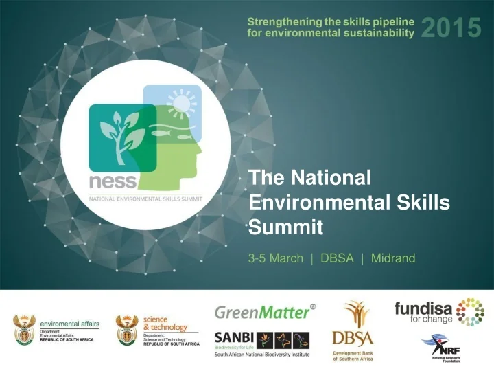 PPT - 3-5 March | DBSA | Midrand PowerPoint Presentation, free download ...