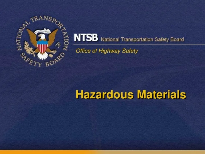 PPT - Hazardous Materials PowerPoint Presentation, free download - ID ...