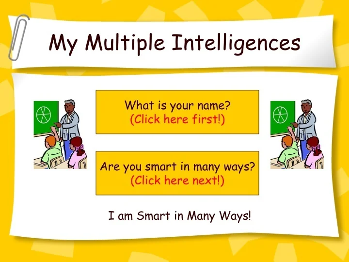 PPT - My Multiple Intelligences PowerPoint Presentation, free download ...