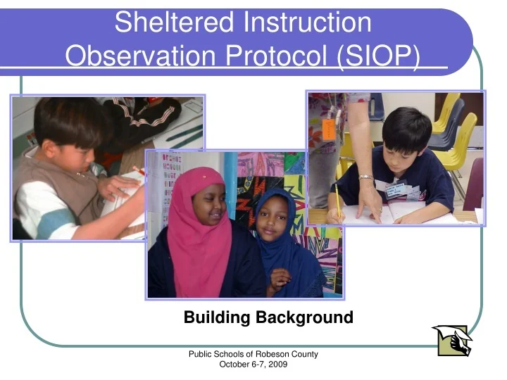 PPT - Sheltered Instruction Observation Protocol (SIOP) PowerPoint ...