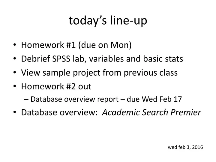 PPT - today ’ s line-up PowerPoint Presentation, free download - ID:9393696