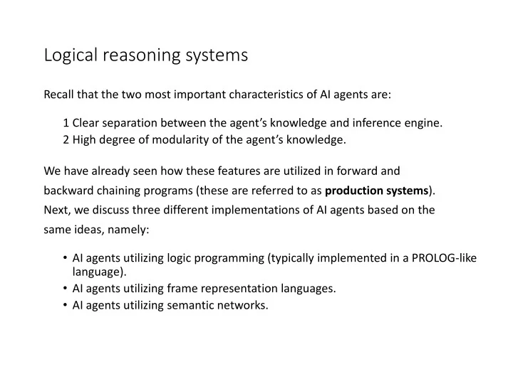 PPT - Logical reasoning systems PowerPoint Presentation, free download ...