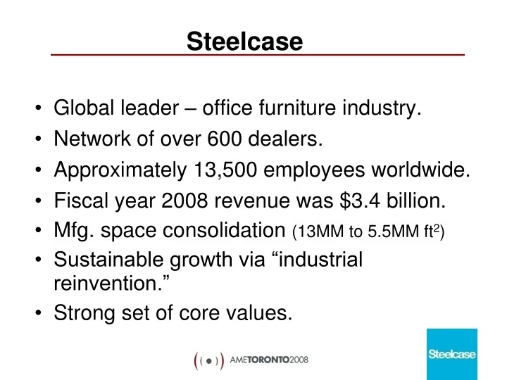 PPT - Steelcase PowerPoint Presentation, free download - ID:9396346
